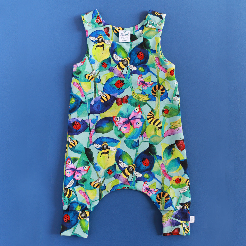 Mini Beasts Dungarees Romper | Irish Baby Gift | My Mini Munch ...